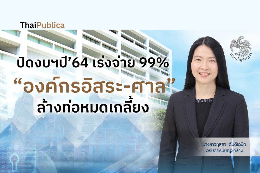 ปิดงบฯปี’64 เร่งจ่าย 99% “องค์กรอิสระ-ศาล” ล้างท่อหมดเกลี้ยง - ThaiPublica