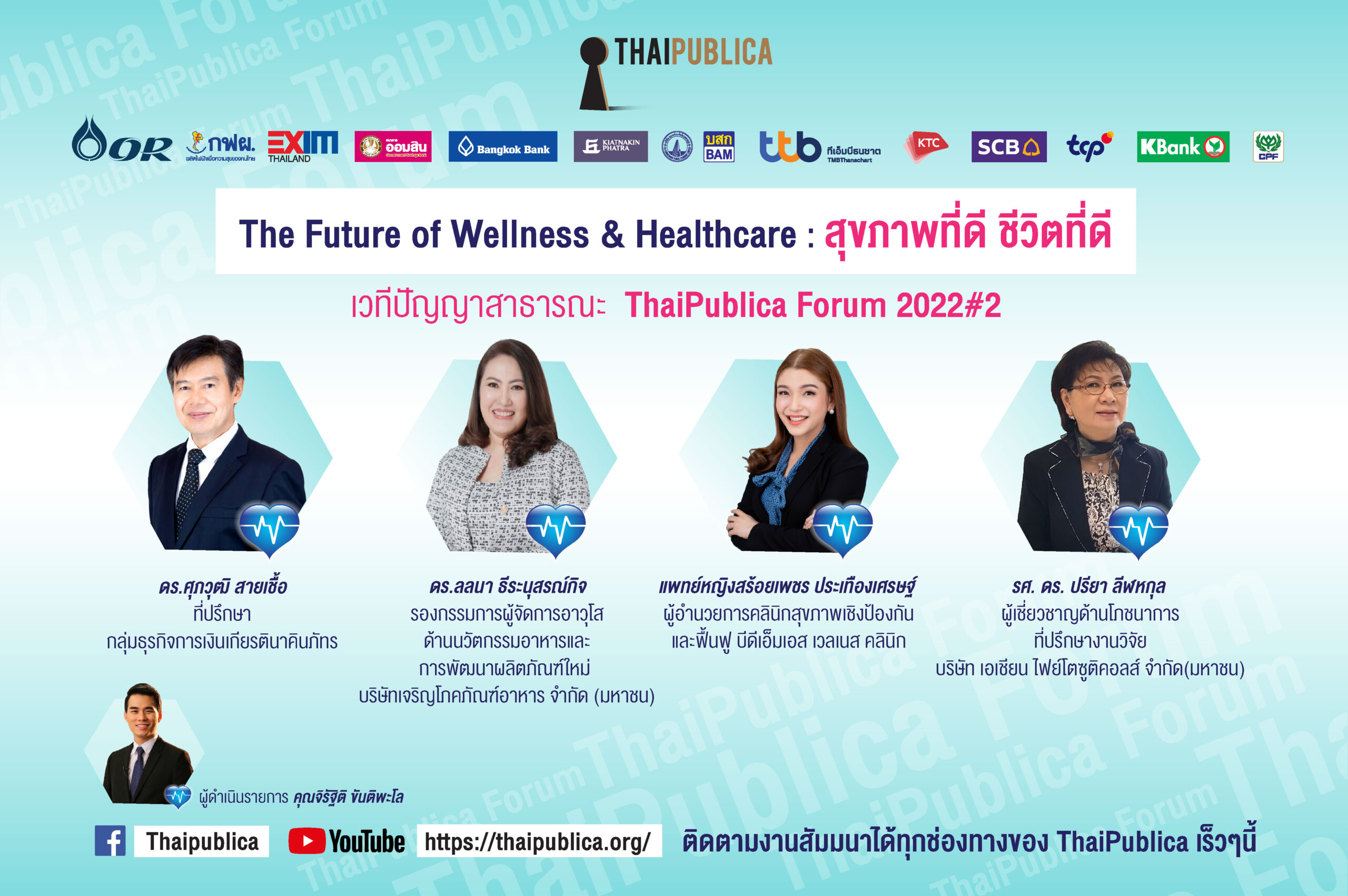 Thaipublica Forum 2022#2 เวทีปัญญาสาธารณะ : 'The Future of Wellness ...