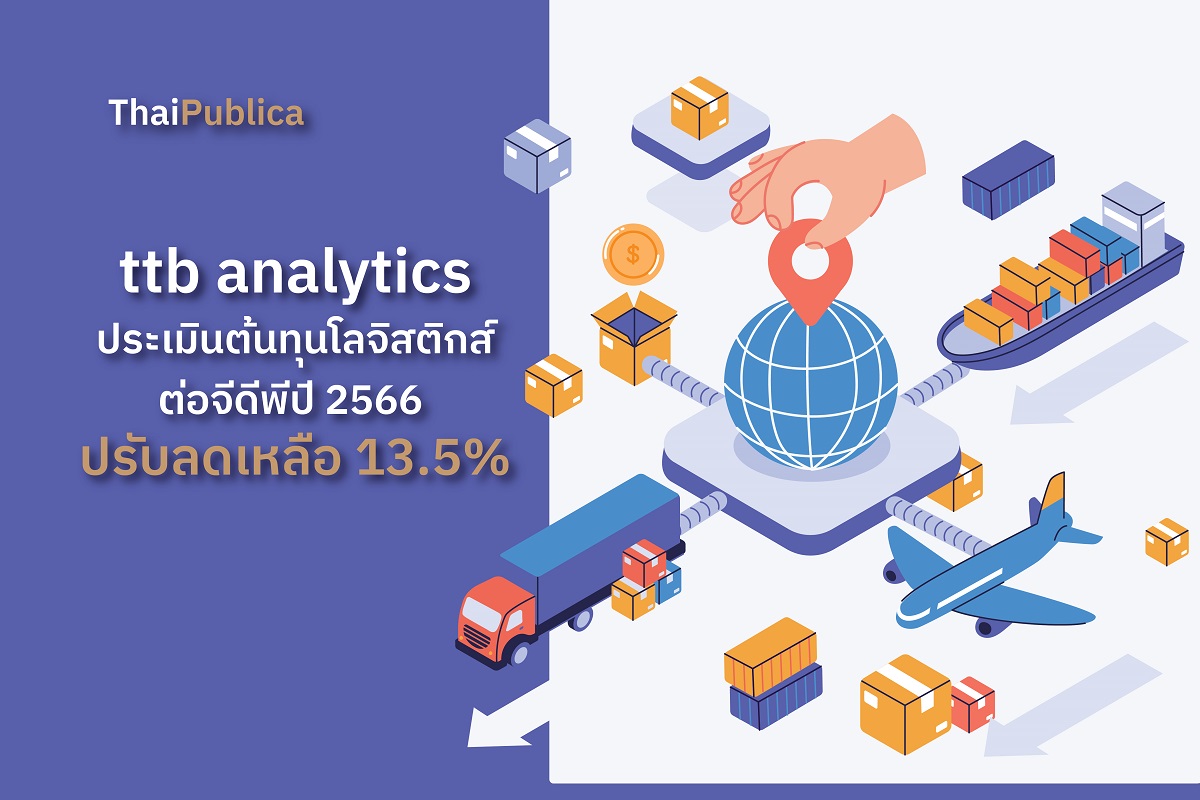 ttb analytics ประเมินต้นทุนโลจิสติกส์ต่อจีดีพีปี 2566 ลดเหลือ 13.5% - ThaiPublica